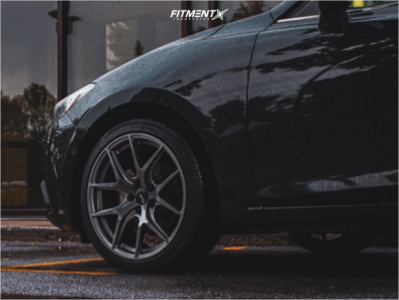 2016 Mazda 3 GS with 18x8 Fast Wheels Fc04 and Triangle 225x40 on Stock ...