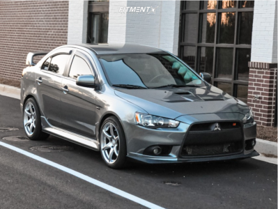 2014 Mitsubishi Lancer Ralliart with 18x9 Kansei Tandem and Vercelli ...