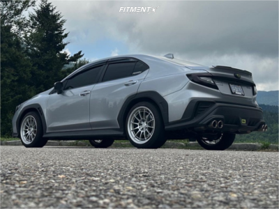 2022 Subaru WRX Premium with 18x9.5 Enkei Nt03m and Continental 245x40 ...