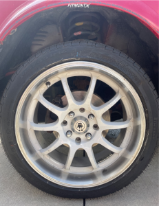 1988 Nissan Sentra GXE with 16x7 Konig Lightning and Pirelli 185x45 on ...