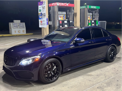 2016 Mercedes-Benz C300 with 18x8.5 35 Aodhan Aff7 and 225/45R18 ...