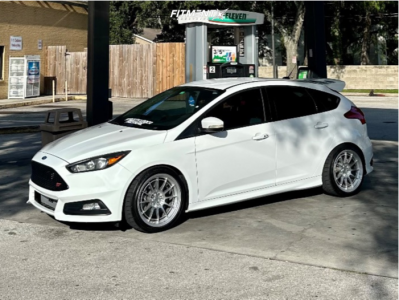 2017 Ford Focus ST with 18x9.5 Enkei Nt03 and Falken 235x40 on Lowering ...