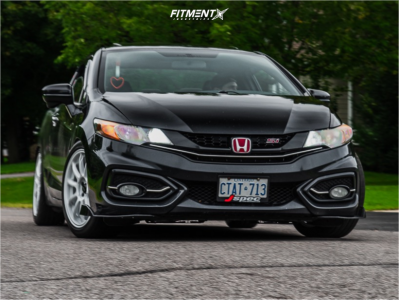 2015 Honda Civic Si with 18x8 Fast Wheels FC08 and Falken 225x45 on ...