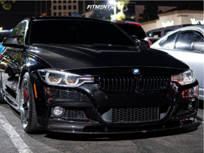 2016 BMW 340i Base with 18x9.5 Volk Te37 Saga Sl and Michelin 255x35 on ...