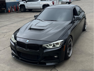 2016 BMW 340i Base with 18x9.5 Volk Te37 Saga Sl and Michelin 255x35 on ...