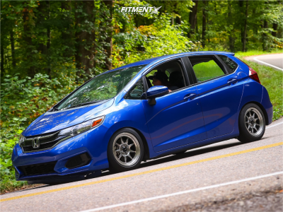 2018 Honda Fit LX with 15x7.5 Konig Countergram and Continental 205x50 ...