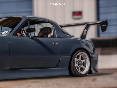 1990 Mazda Miata Base with 15x8 MST Time Attack and Waterfall 195x45 on ...