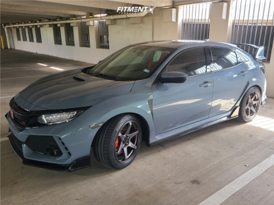 2019 Honda Civic Type R with 18x9.5 Enkei T6r and Michelin 255x40 on ...