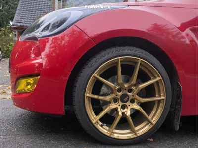 2012 Hyundai Veloster Base with 18x8.5 Option Lab R716 and Continental ...