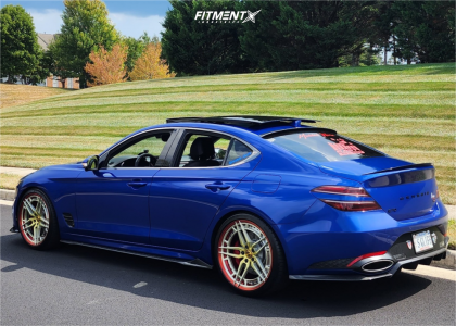 2022 Genesis G70 Sport Prestige with 20x9 VT Forged Aero-2R/FS and ...