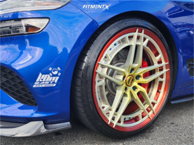 2022 Genesis G70 Sport Prestige with 20x9 VT Forged Aero-2R/FS and ...