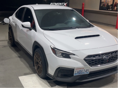 2022 Subaru WRX Base with 18x9.5 Enkei Raijin and Continental 245x40 on ...