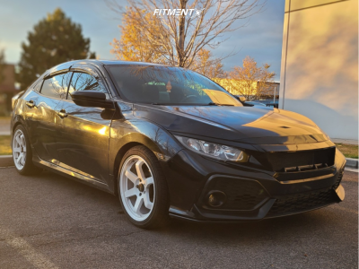 2017 Honda Civic EX with 18x8.5 AVID1 Av6 and Vercelli 235x40 on Stock ...