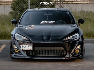2014 Scion FR-S Base with 18x9.5 Work Emotion Cr Kiwami and Firestone ...