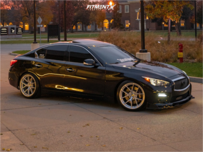 2015 INFINITI Q50 Sport with 19x10.5 ESR Rf2 and Vercelli 245x40 on ...