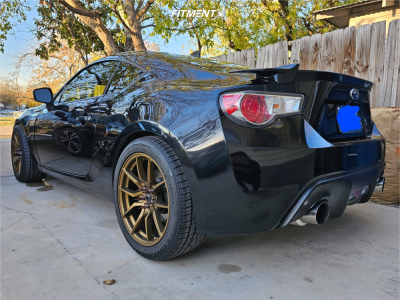 2015 Subaru BRZ Limited with 18x9.5 Option Lab R716 and Continental 275x40 on Stock Suspension ...