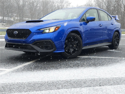 2022 Subaru WRX Base with 18x9.5 Enkei T6r and Michelin 245x40 on Stock ...