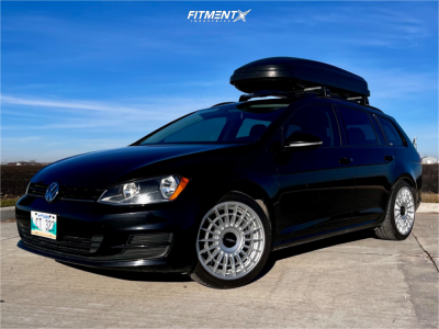 2017 Volkswagen Golf SportWagen SE with 18x8.5 Rotiform Las-r and ...
