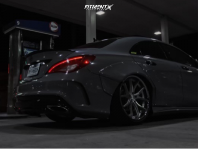 2018 Mercedes-Benz CLA250 Sport with 19x8.5 Ferrada Fr2 and Lexani ...