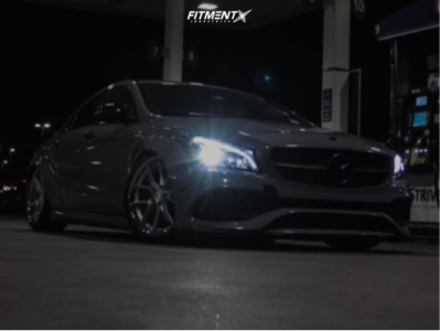 2018 Mercedes-Benz CLA250 Sport with 19x8.5 Ferrada Fr2 and Lexani ...