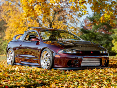 1998 Mitsubishi Eclipse GST with 18x9 Work Meister S1 3p and BFGoodrich ...