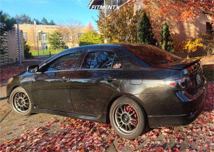 2010 Toyota Corolla LE with 17x8 Konig Hypergram and Continental 225x45 ...