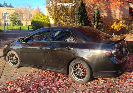 2010 Toyota Corolla LE with 17x8 Konig Hypergram and Continental 225x45 ...