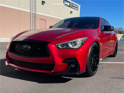 2017 INFINITI Q50 Red Sport 400 with 19x9.5 Enkei Ty5 and Continental ...