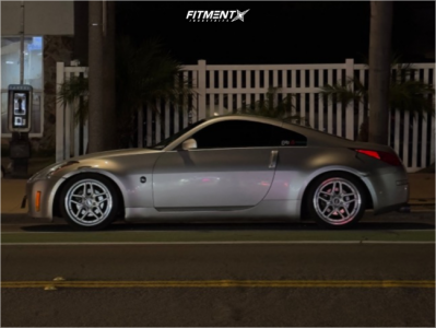 2004 Nissan 350Z Base with 18x9.5 ESR Cs15 and Goodyear 225x35 on ...