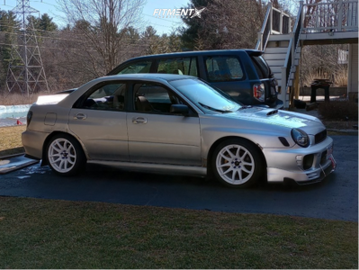 2002 Subaru Impreza WRX with 17x9 Vors Tr4 and Vercelli 235x40 on ...
