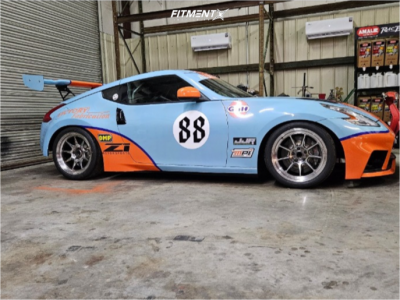 2009 Nissan 370Z Touring with 18x10.5 Konig Countergram and Yokohama ...