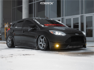2014 Ford Focus with 18x8.5 40 Enkei Ts-5 and 235/40R18 Kenda Kaiser ...