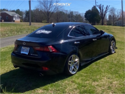 2016 Lexus IS300 F Sport with 18x8.5 Heritage Ebisu Monoc and Ironman ...