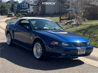 1999 Ford Mustang GT with 18x9.5 Aodhan Ah02 and Michelin 235x40 on ...