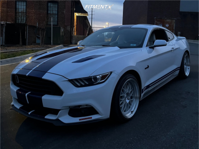 2017 Ford Mustang with 19x9.5 22 Aodhan Ah02 and 245/35R19 Lexani Lx ...