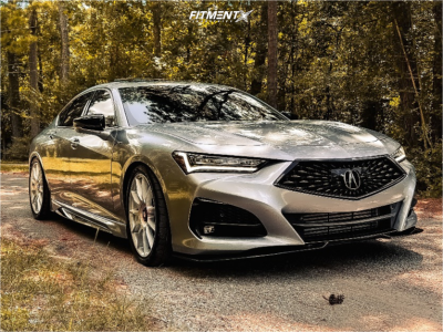 2021 Acura TLX Base with 20x8.5 Rotiform Dtm and Nitto 275x35 on ...