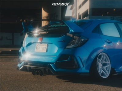 2021 Honda Civic Type R with 18x10.5 Kansei Astro and Land Golden ...
