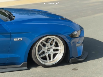 2020 Ford Mustang GT with 19x10.5 ESR Cs15 and Nitto 245x35 on Air ...