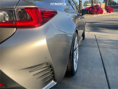 2016 Lexus RC350 F Sport with 19x8.5 Kansei Astro and Continental ...