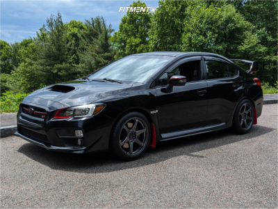 2017 Subaru WRX STI Base with 18x9.5 Enkei T6R and Continental 265x45 ...