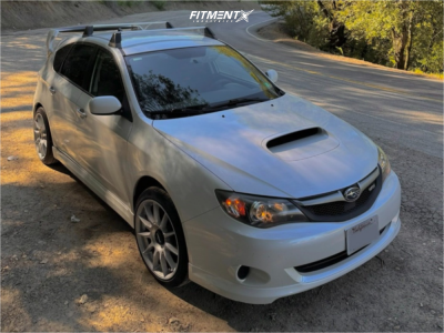 2009 Subaru Impreza with 18x8.5 35 Rotiform Dtm and 225/40R18 Michelin ...