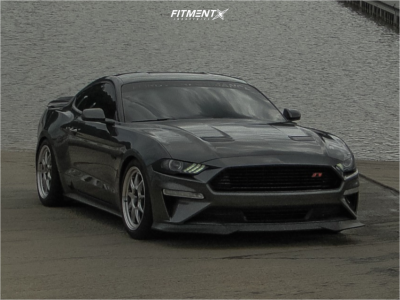 2018 Ford Mustang EcoBoost with 19x9.5 Konig Countergram and Michelin ...