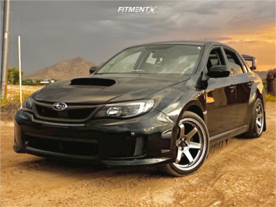 2014 Subaru Impreza WRX with 18x9.5 AVID1 AV6 and Continental 235x45 on ...