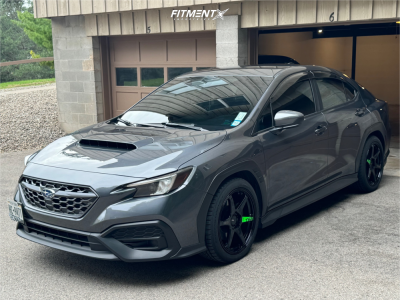 2023 Subaru WRX with 18x8.5 38 Enkei T6r and 245/40R18 Continental ...
