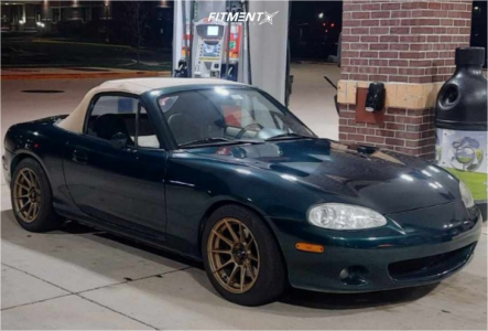 2004 Mazda Miata LS with 15x8 Advanti Racing Storm S1 and Hankook ...