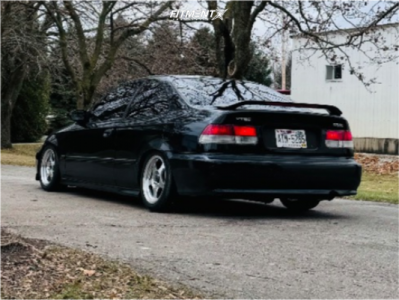 1998 Honda Civic HX with 15x7 Vors Sp1 and Ironman 195x50 on Coilovers ...
