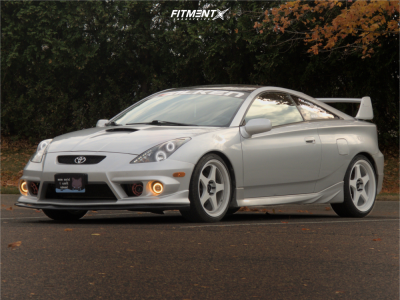 2003 Toyota Celica with 18x8.5 35 AVID1 Av42 and 215/40R18 Lexani Lxuhp-207 and Coilovers ...