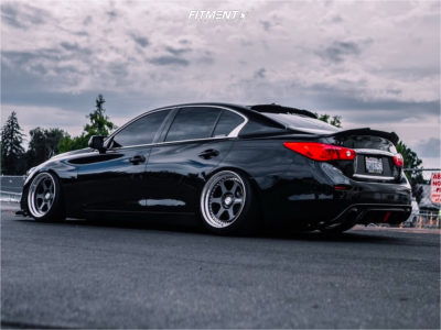 2017 INFINITI Q50 Premium with 19x10.5 Work Meister L1 3p and Atlas ...