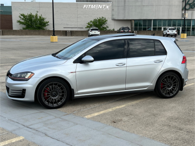 2016 Volkswagen GTI Autobahn with 18x8 Konig Rennform and Bridgestone ...