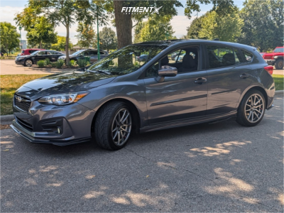 2017 Subaru Impreza Sport with 18x8 Konig Oversteer and Forceum 235x40 ...